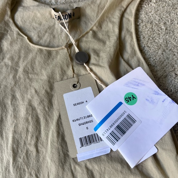 Yeezy | Tops | Nwt Yeezy Scoop Neck Bodysuit Beige Sawgrass Size Small ...